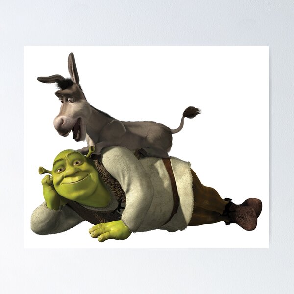 "Shrek and Donkey" Poster for Sale by ViorelArhiri | Redbubble