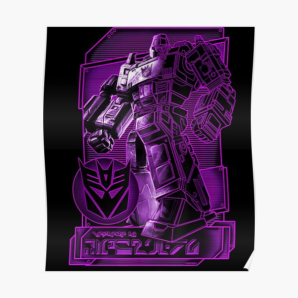 "War For Cybertron Megatron Portrait" Poster for Sale by TayissaGrealy ...