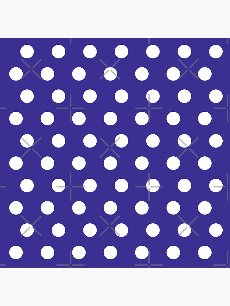 "Classic Polka Dot Pattern_White Blue Purple Dark Purple Chic Purple Vivid Purple" Sticker for ...