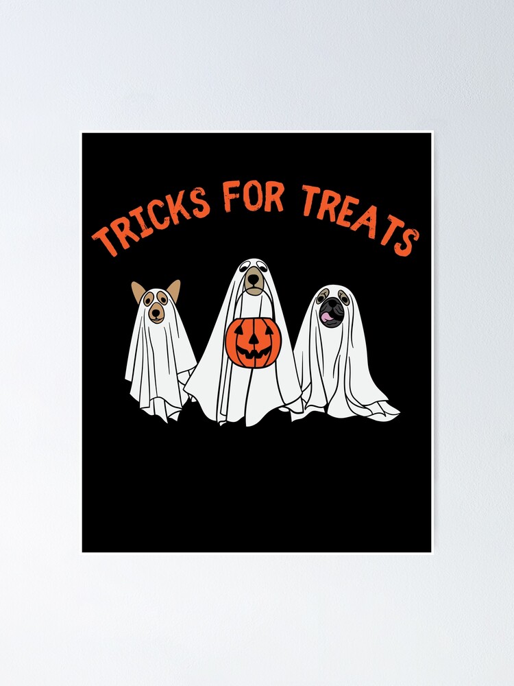 "Tricks for Treats Spooky puppies Spooktober Halloween 2022 design ...