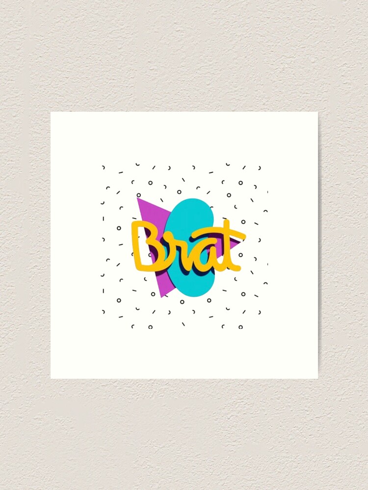 "Pink Brat Logo" Art Print for Sale by breset | Redbubble