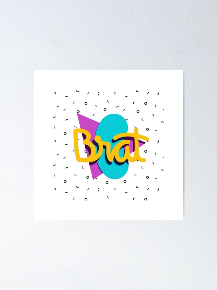 "Pink Brat Logo" Poster for Sale by breset | Redbubble