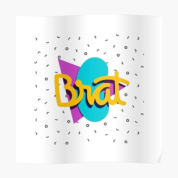 "Pink Brat Logo" Poster for Sale by breset | Redbubble
