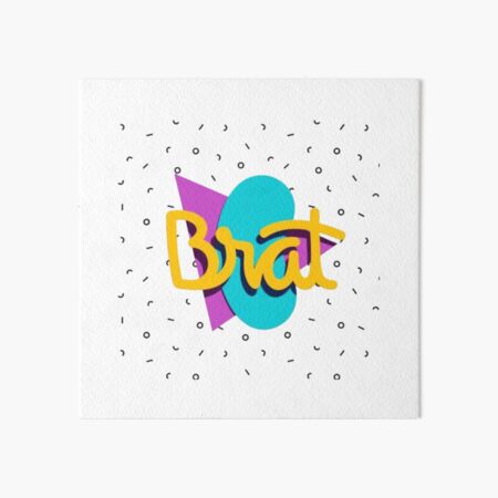 "Pink Brat Logo" Art Board Print for Sale by breset | Redbubble