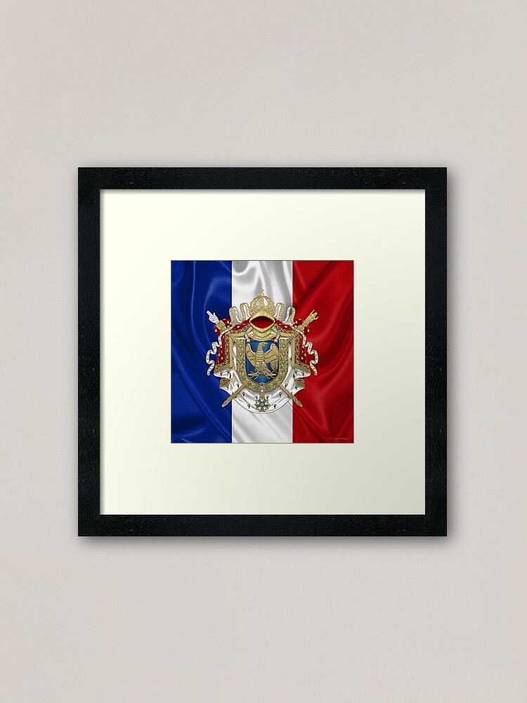 Impression encadrée « Grand blason du premier Empire français sur le ...