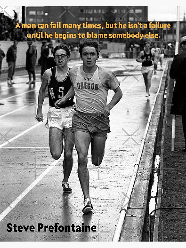"Steve Prefontaine quote, Running Quotes Steve Prefontaine" Poster for ...