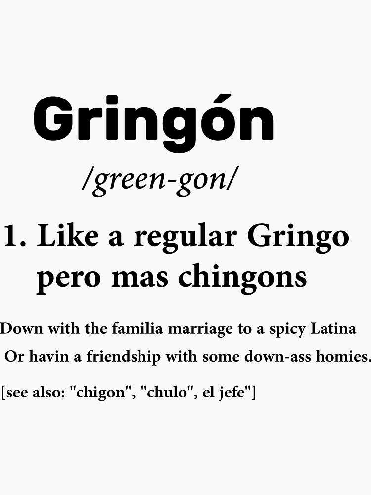 "Gringón Funny" Sticker for Sale by HassaneGribi | Redbubble