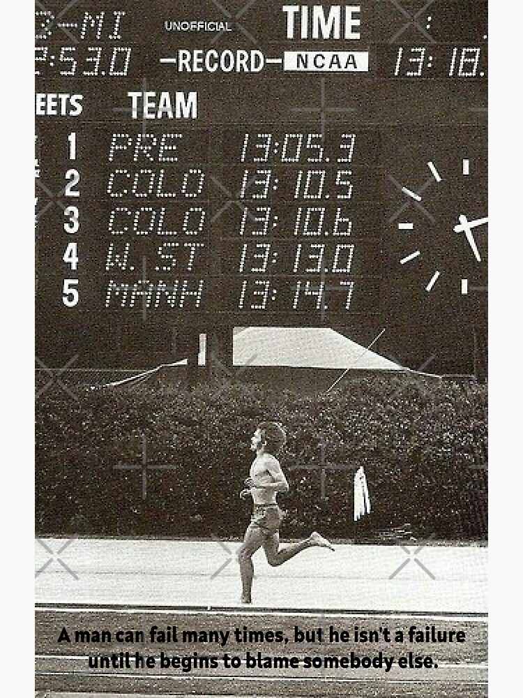 "Steve Prefontaine quote, Running Quotes Steve Prefontaine" Sticker for ...