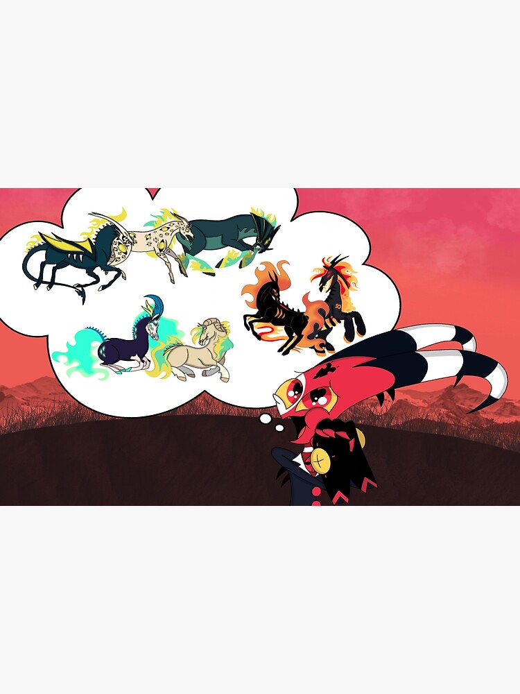 "Helluva Boss (Blitzo Dreaming About Horses)" Poster for Sale by ...