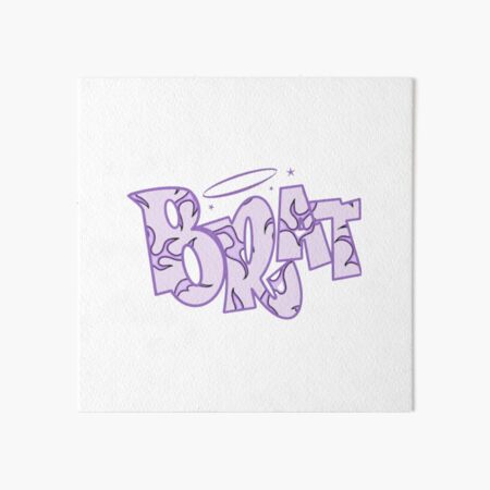 "Pink Brat Logo" Art Board Print for Sale by breset | Redbubble