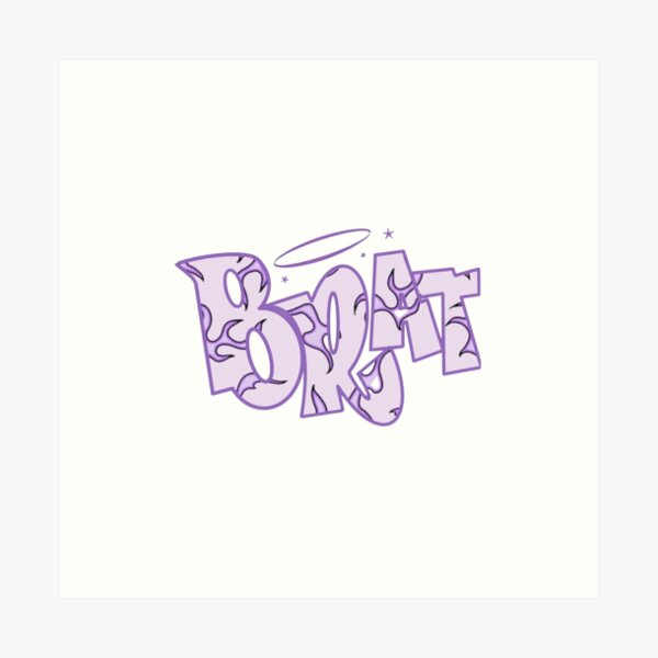 "Pink Brat Logo" Art Print for Sale by breset | Redbubble