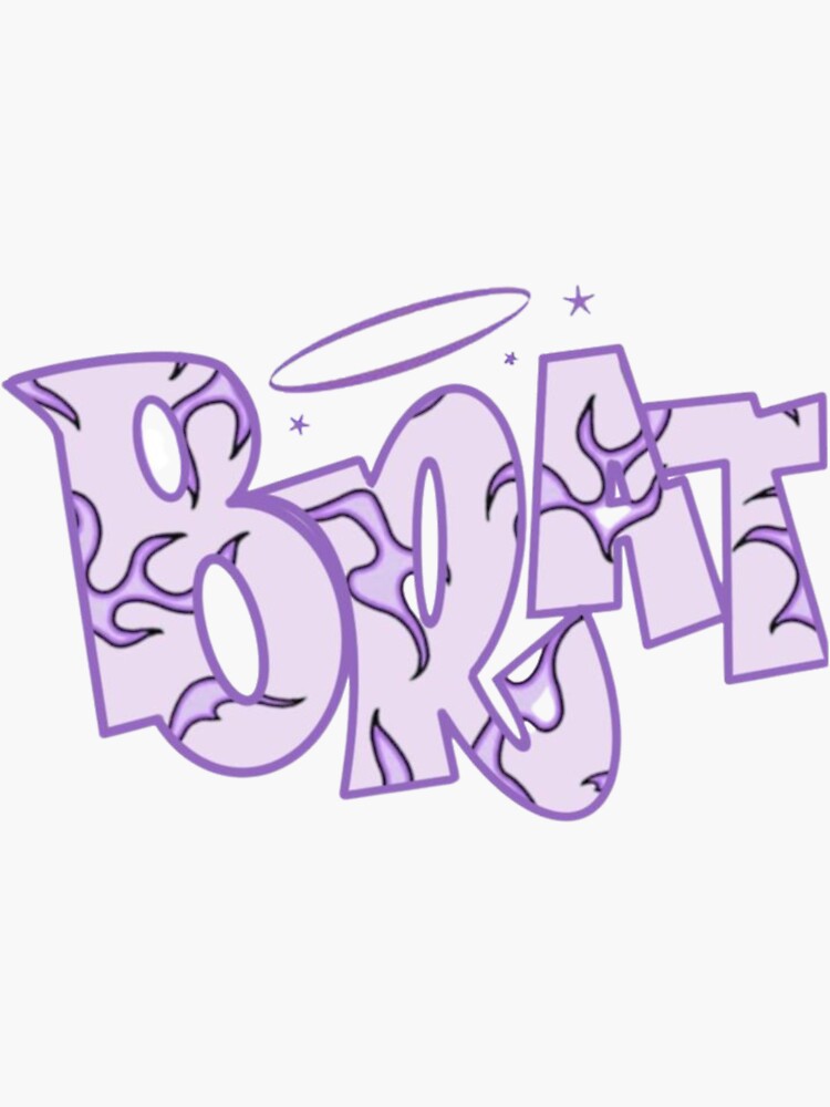 "Pink Brat Logo" Sticker for Sale by breset | Redbubble