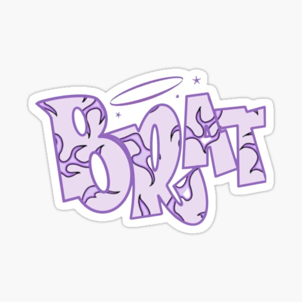 "Pink Brat Logo" Sticker for Sale by breset | Redbubble