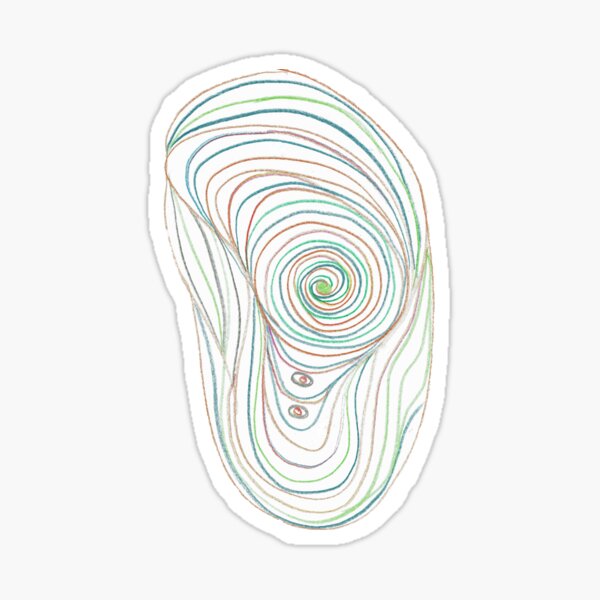 "Whirl in a Swirl" Sticker for Sale by KazM | Redbubble