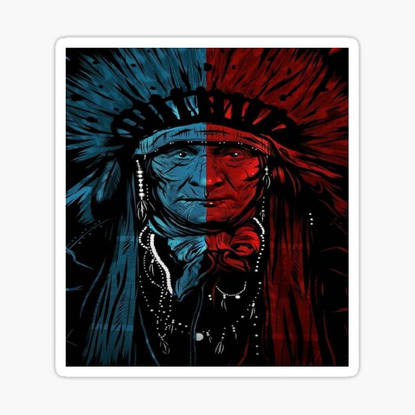 "Geronimo Indian" Sticker for Sale by Teixeira224 | Redbubble