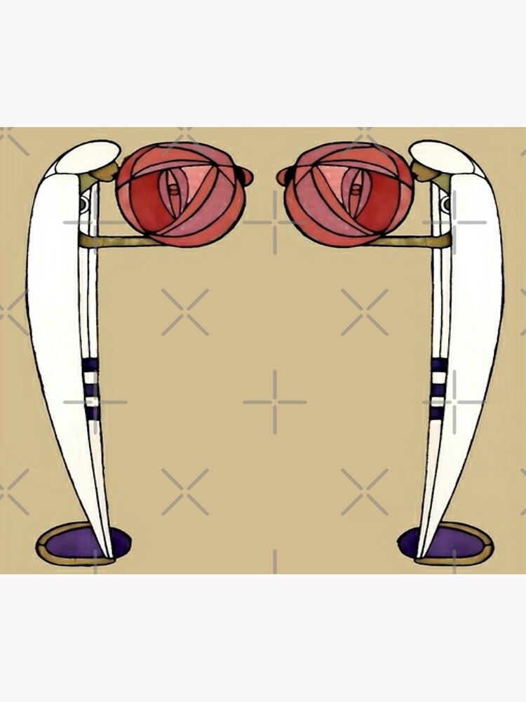 "Charles Rennie Mackintosh rose lady,No.1," Sticker for Sale by gstavia ...