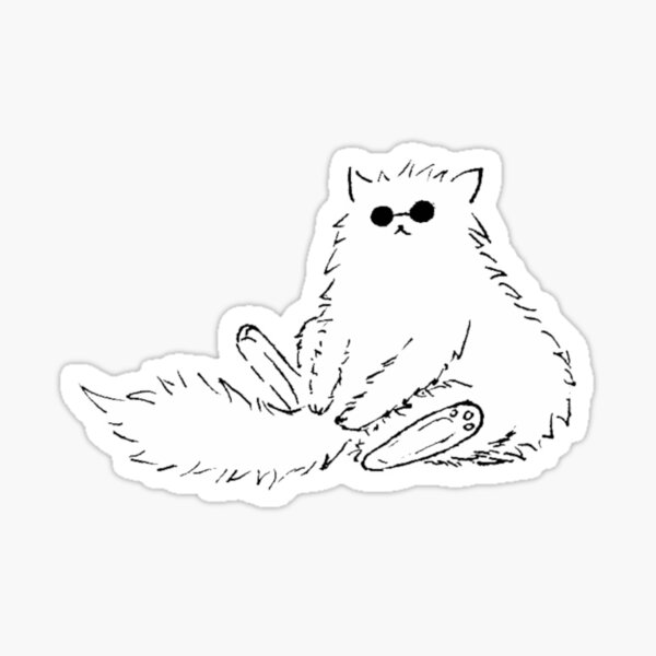 "Gojo Cat" Sticker for Sale by boscioguidena | Redbubble