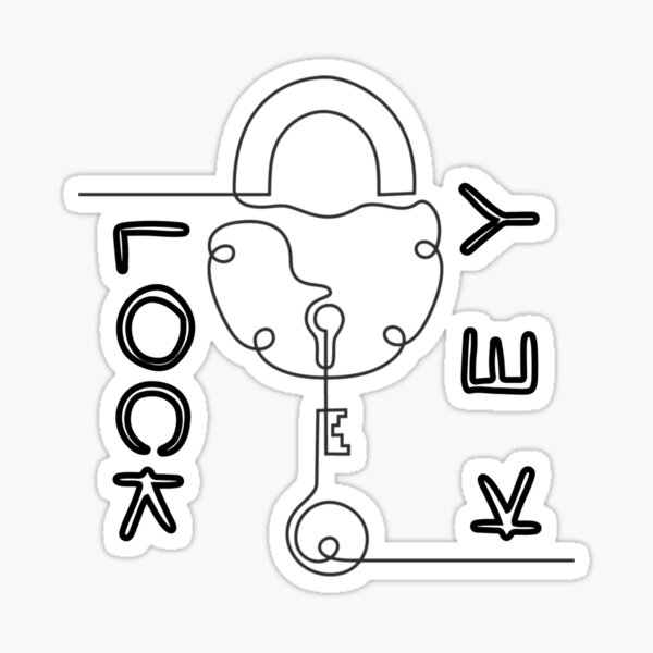 "LOCKE KEY" Sticker for Sale by ADIOAS | Redbubble
