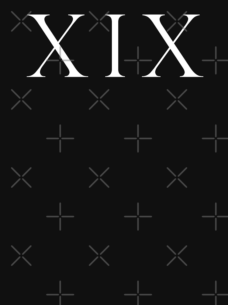 Roman Numeral 19 | Roman Numeral XIX | Number 19 Roman Numerals ...