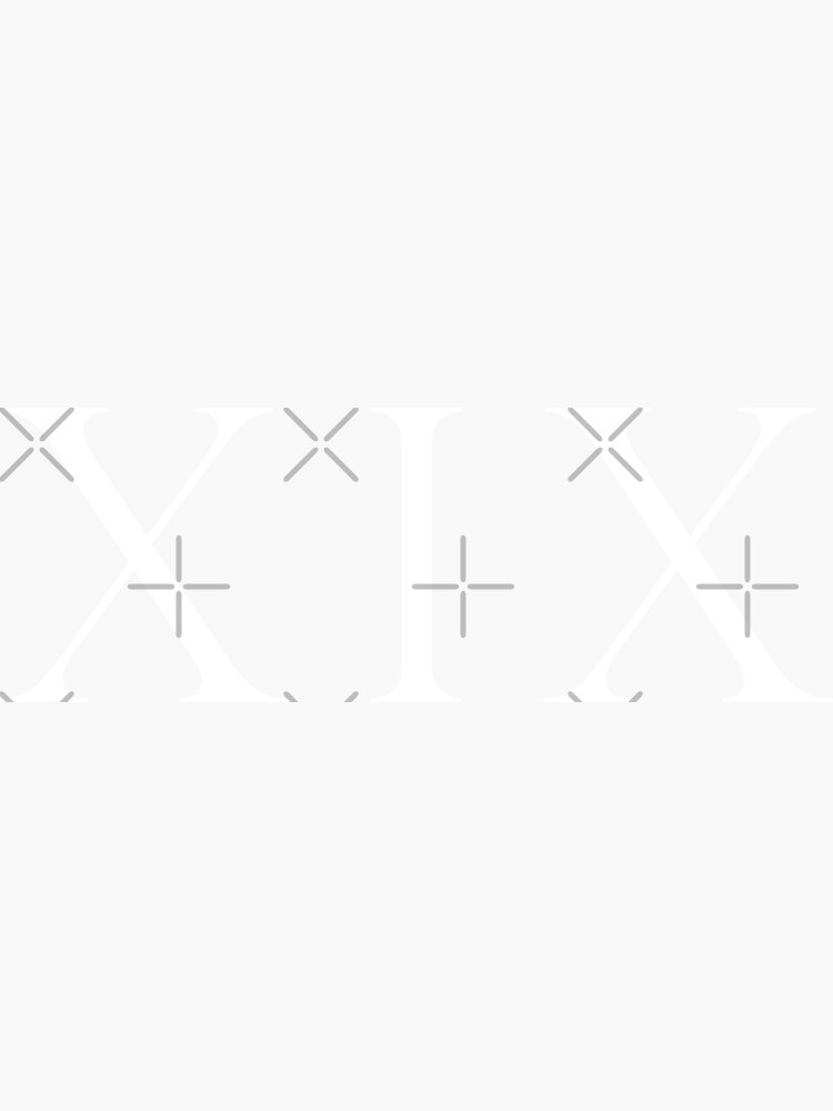 Pegatina «número romano 19 | Número romano XIX | Número 19 números ...