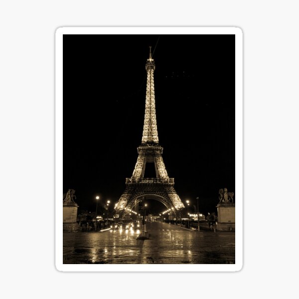 "Antique Eiffel" Sticker for Sale by Melisabree | Redbubble