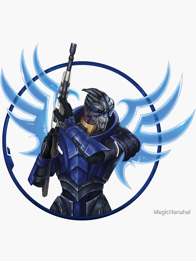 "Garrus Vakarian - Archangel Mass Effect" Sticker for Sale by MagicNarwhal | Redbubble