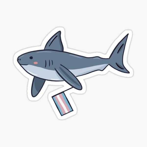 "Trans Shark" Sticker for Sale by Artkarma | Redbubble