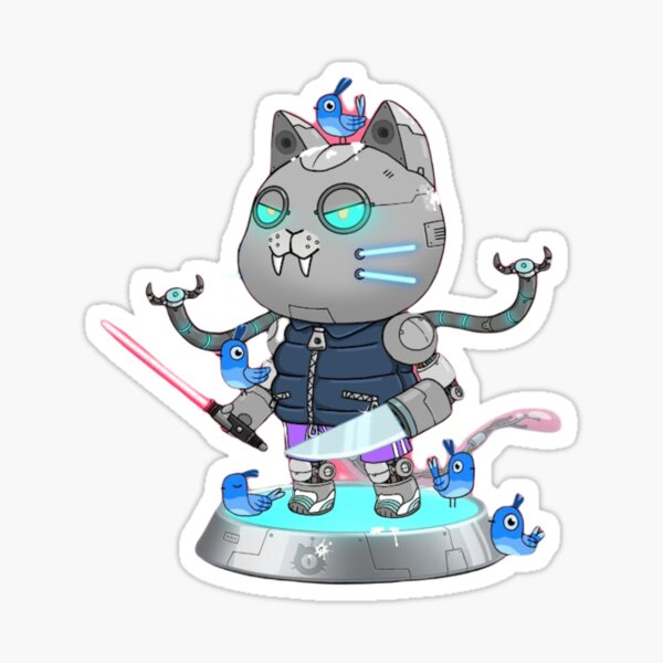 "CATBOTICA | CATS Stickers | Meow!" Sticker for Sale by Stickerscats ...