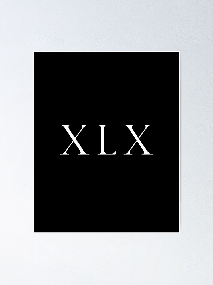 Póster «números romanos | Número romano XLX | Números romanos XLX 10 50 ...