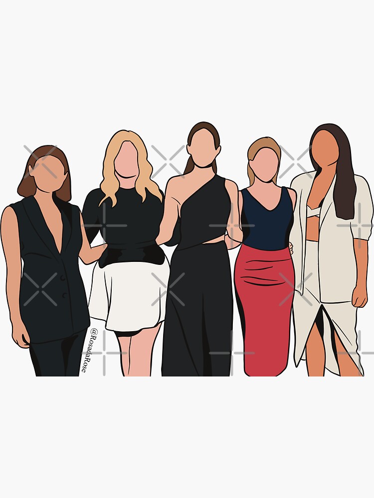 "PLL Girls #7" Sticker for Sale by Rosadarose | Redbubble
