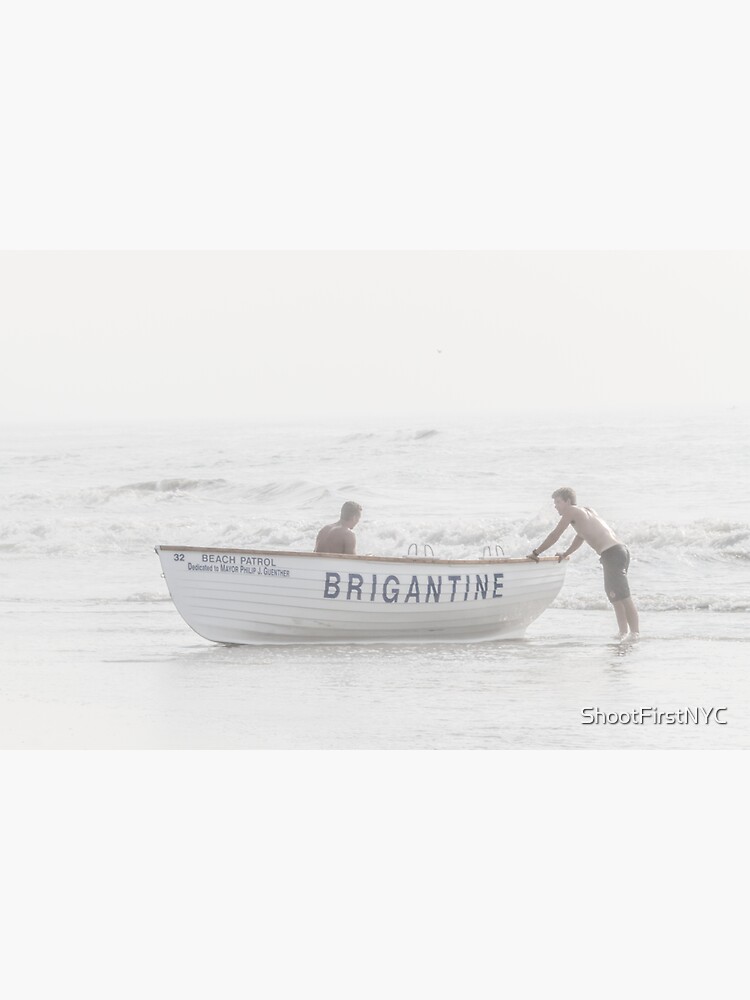 "Brigantine Lifeboat" Sticker by ShootFirstNYC | Redbubble