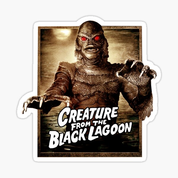 "Creature from the Black Lagoon Vintage" Sticker for Sale by LeonaVanxi ...