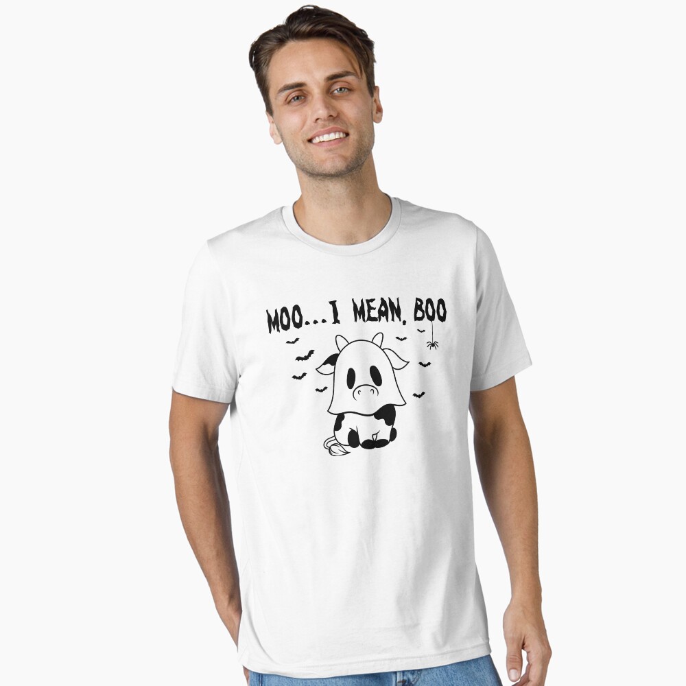 "Moo I Mean Boo Spooktober Halloween 2022 design" Sticker for Sale by ...