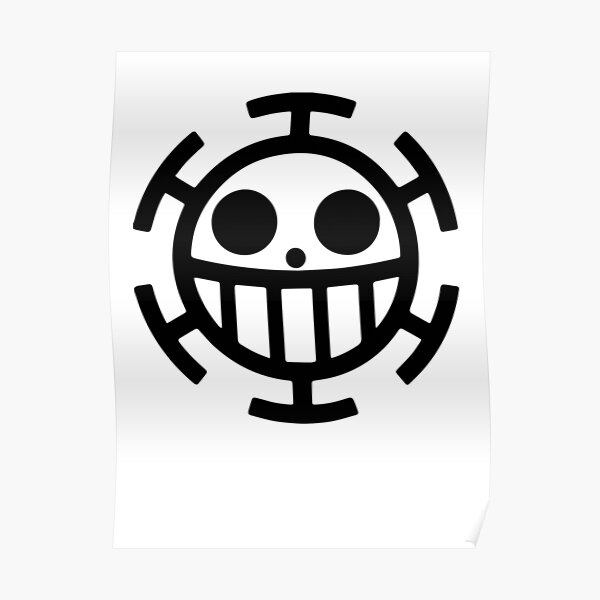 "Trafalgar Law Logo" Poster for Sale by Onepiecetattoos | Redbubble