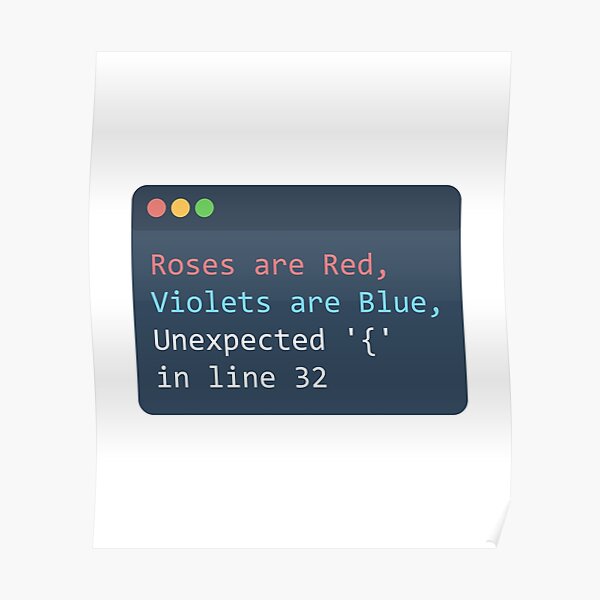 "Unexpected Poem" Poster for Sale by NabilsDesign | Redbubble