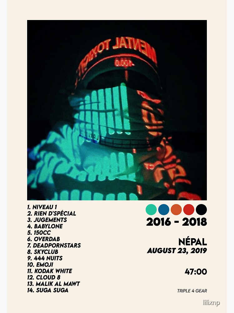 "2016 - 2018 | Nepal | Rap Fr album cover" Sticker for Sale by lilixnp ...