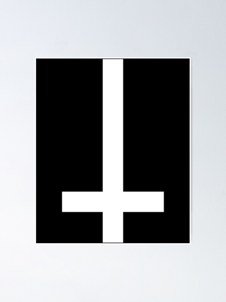"Inverted cross" Poster for Sale by GolosiaMia | Redbubble
