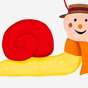 "Brian the Snail" Sticker for Sale by SallyHammond | Redbubble