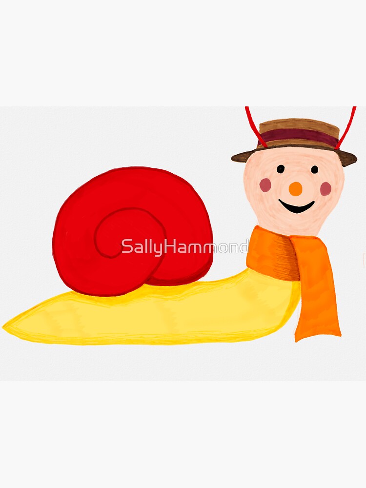 "Brian the Snail" Sticker for Sale by SallyHammond | Redbubble