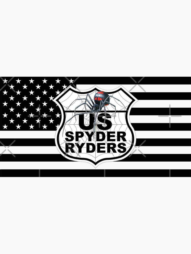 "US Spyder Ryders - Black Flag & Logo" Sticker for Sale by JamesGerdes ...