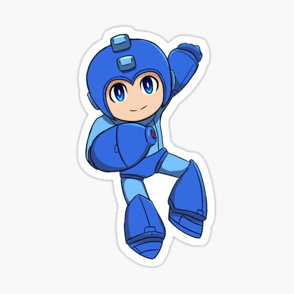 "Mega Man Sticker" Sticker by Exekiella | Redbubble