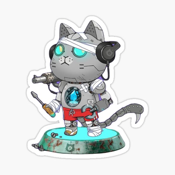 "CATBOTICA | CATS Stickers | Meow!" Sticker for Sale by Stickerscats ...