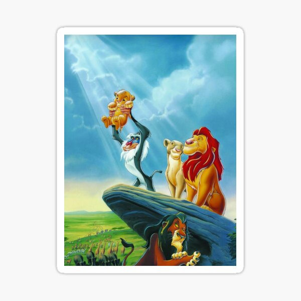 "Simba the Lion King Sticker" Sticker for Sale by hasnaaratbi | Redbubble