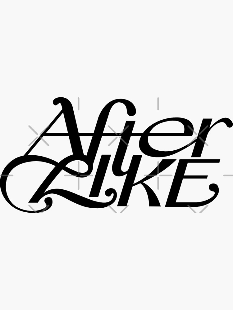 "IVE After LIKE Logo" Sticker for Sale by pingupop | Redbubble