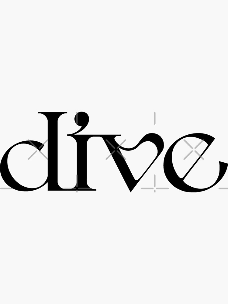"IVE DIVE Fandom Logo" Sticker for Sale by pingupop | Redbubble