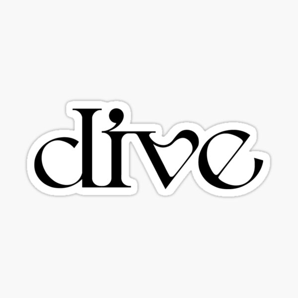 "IVE DIVE Fandom Logo" Sticker for Sale by pingupop | Redbubble