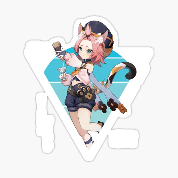 Diona Genshin Impact Sticker For Sale By B Love Redbubble