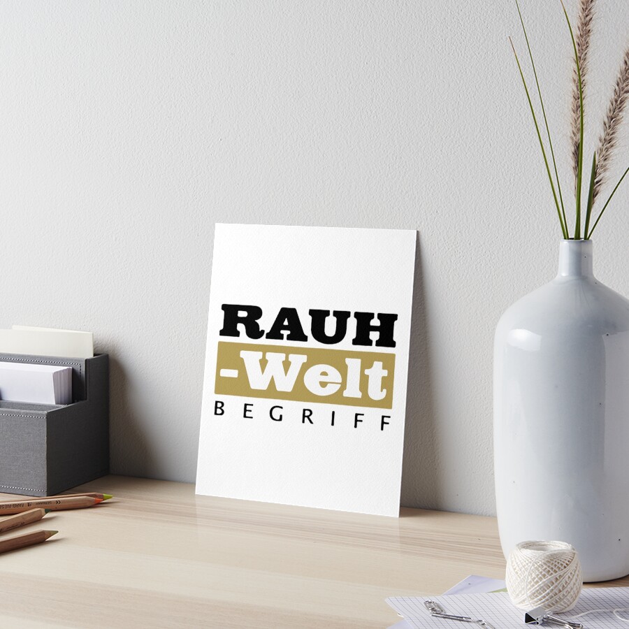 "RWB Rauh Welt Begriff Gold Logo " Art Board Print for Sale by ...
