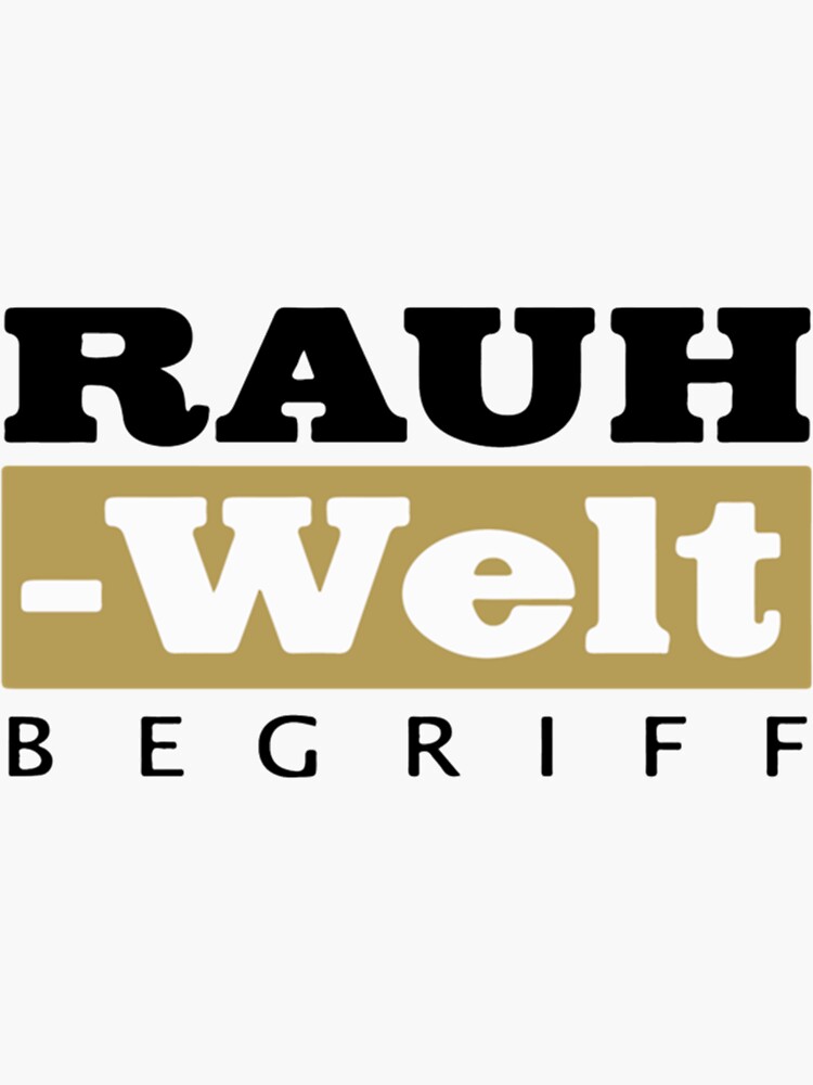 "RWB Rauh Welt Begriff Gold Logo " Sticker for Sale by PitLaneArts ...