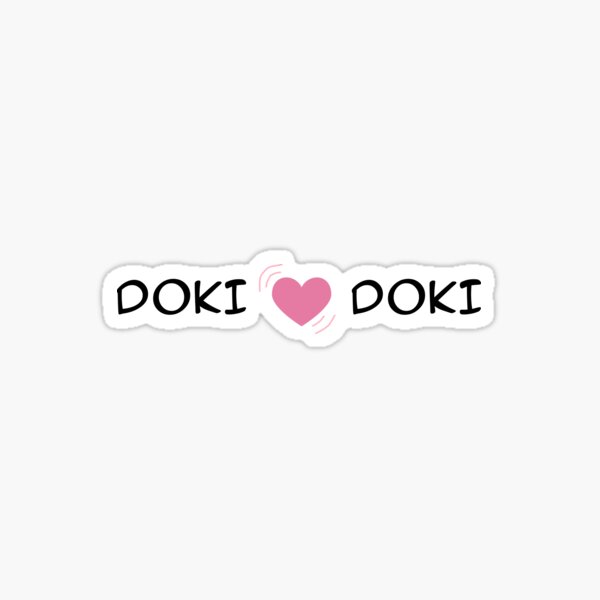 "doki doki" Sticker for Sale by fantav | Redbubble